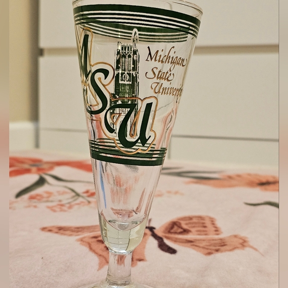 Dining | Vintage Msu Souvenir Glass Michigan State University ...